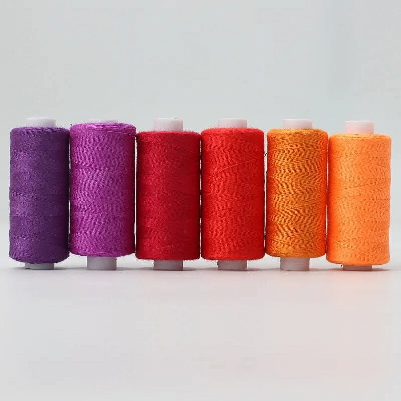 6pcs/Pack Assorted Colors Sewing Thread Polyester Sewing Thread, For ...
