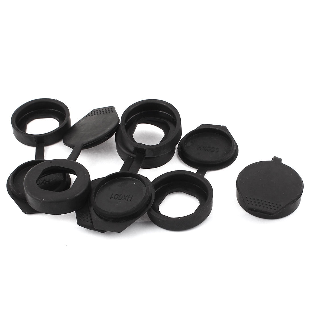 6pcs Panel Rubber Furniture Cam Lock Dust Cover 35mm Out Dia Black ...