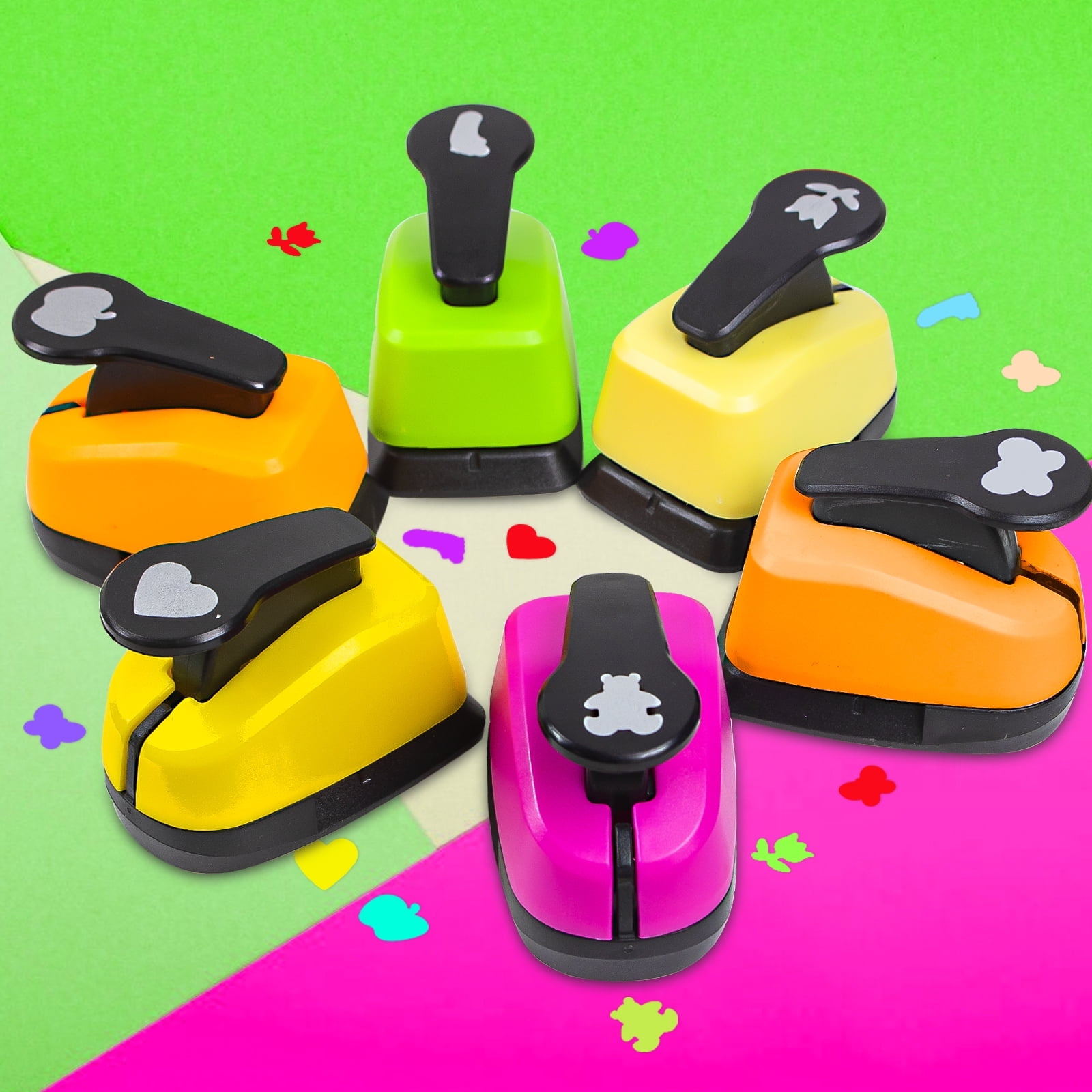 6pcs Paper Punch Set Scrapbooking Supplies, 5/8 Inch Different Shape ...
