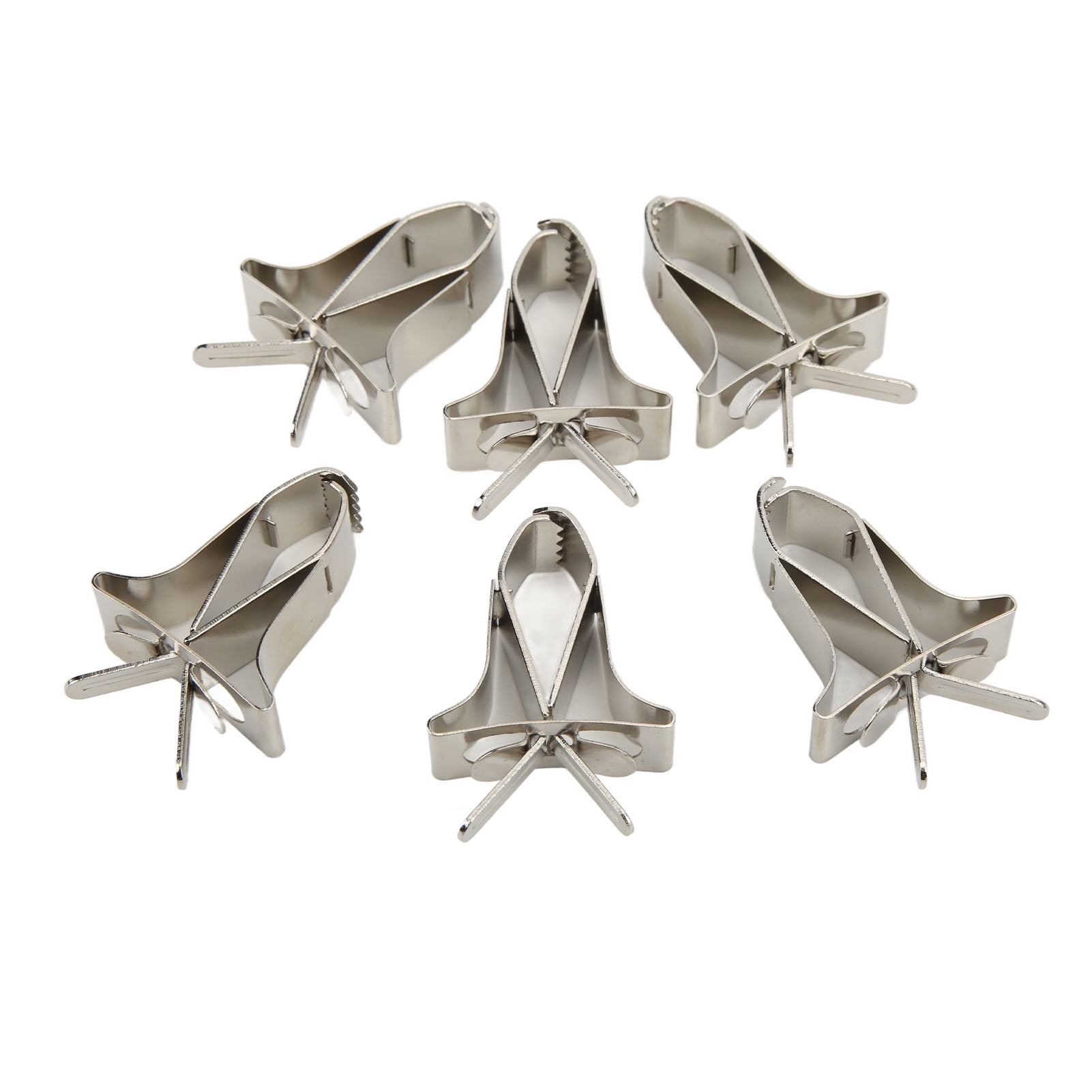 6pcs Parrot Fruit Vegetable Clips Stainless Steel Bird Cage Feeder Clip ...
