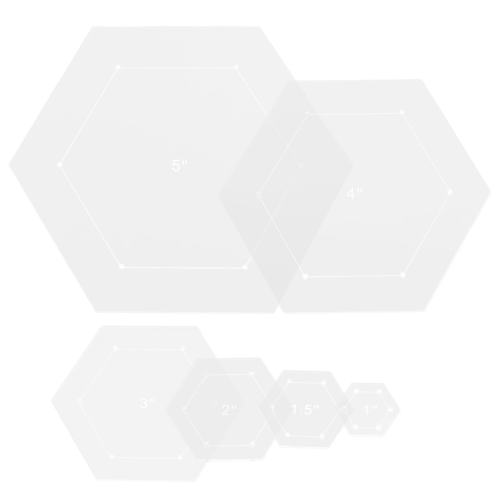 6pcs Patchwork Embroidery Template Quilting Template DIY Craft Sewing ...