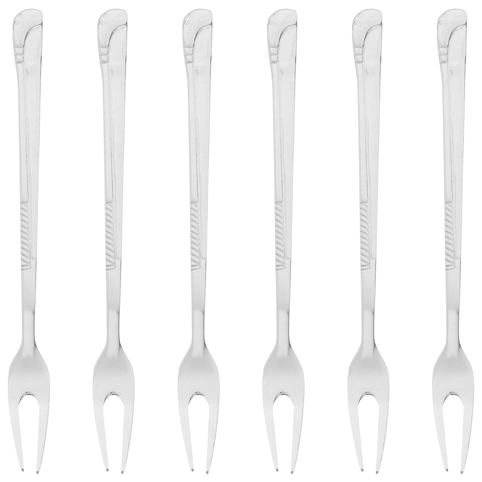 6pcs Pickle Fork Dessert Fork Stainless Steel Fork Fruit Pick Kitchen ...