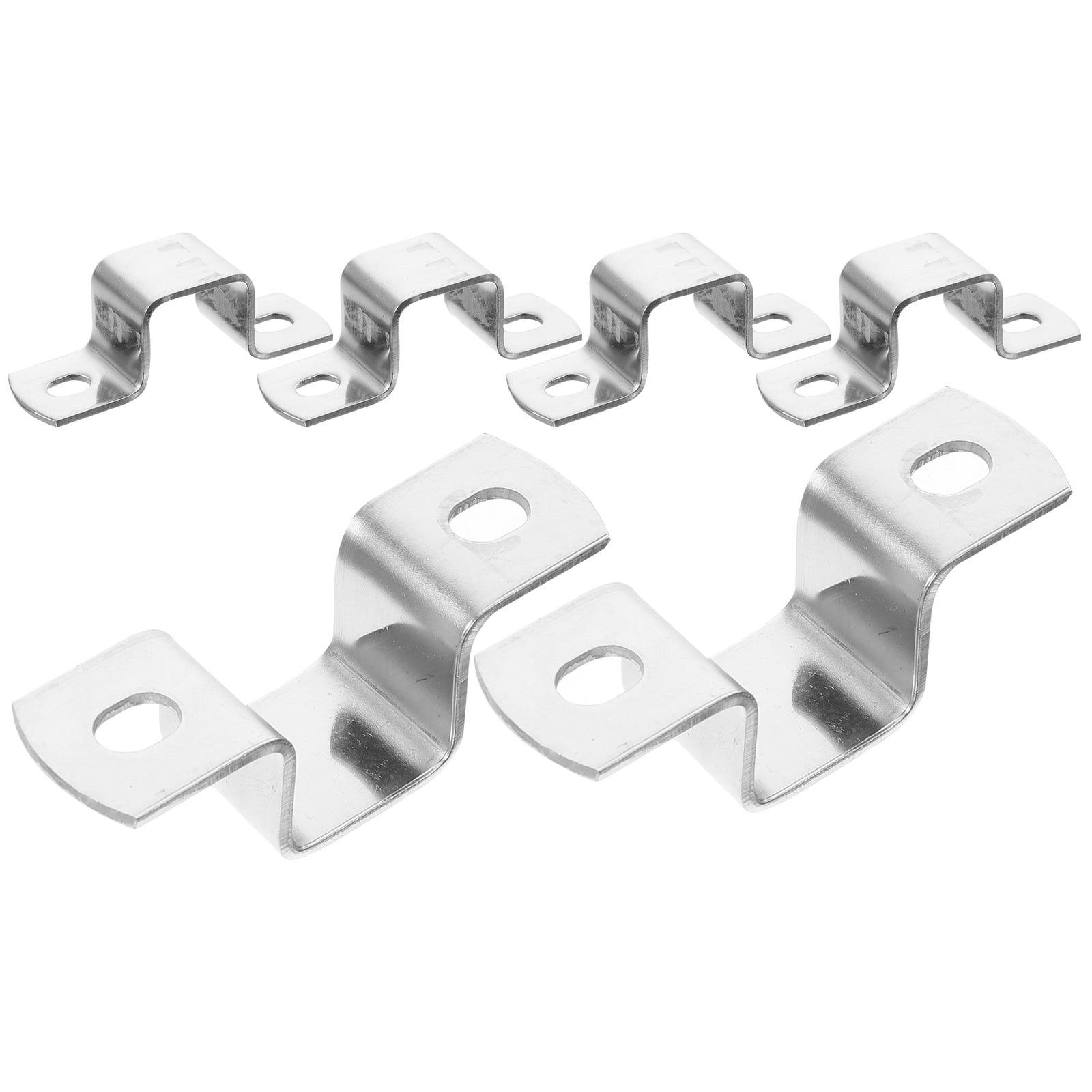 Raindrops 6-Pack U-Shaped Stainless Steel Brackets Tube Clamps for ...