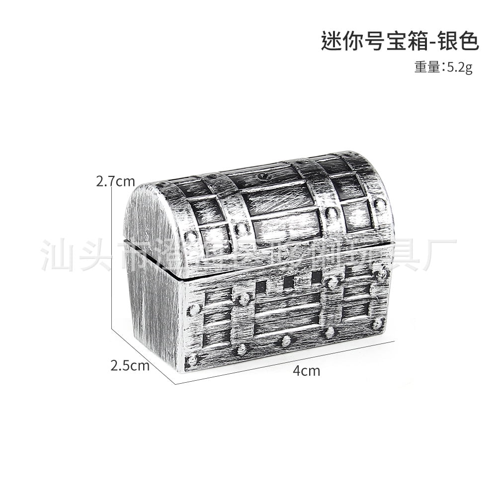 6pcs Pirate Treasure Chests Mini Plastic Chests Vintage Pirate Box ...