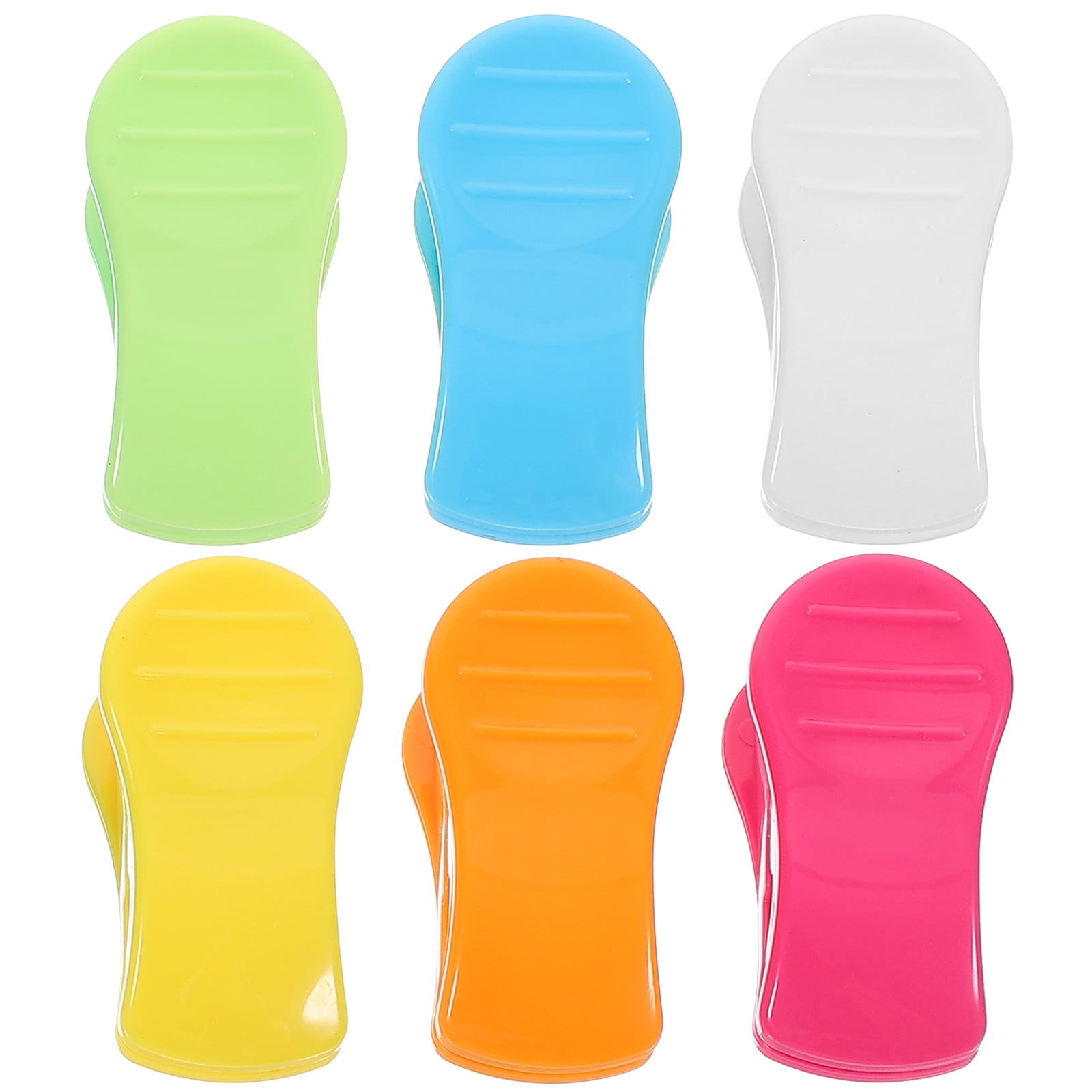 abbageba 6pcs Plastic Clips Small Clothespins Food Snack Bag Sealing ...