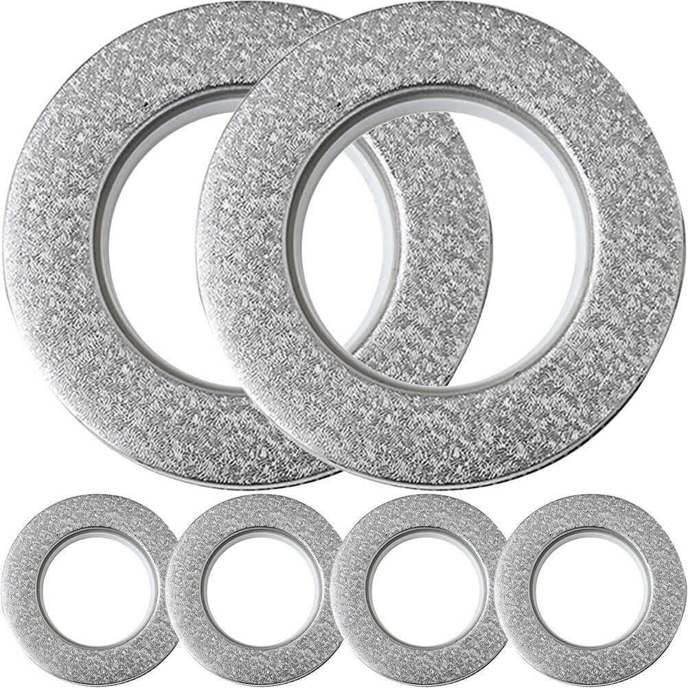 6pcs Plastic Curtain Ring Curtain Circles Curtain Rings Drapery Rings ...