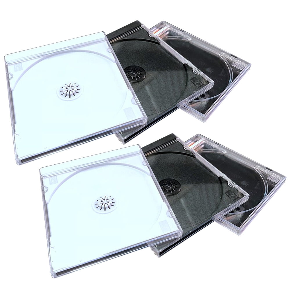 6pcs Plastic DVD Case Portable CD Storage Box CD Package Case DVD Box ...