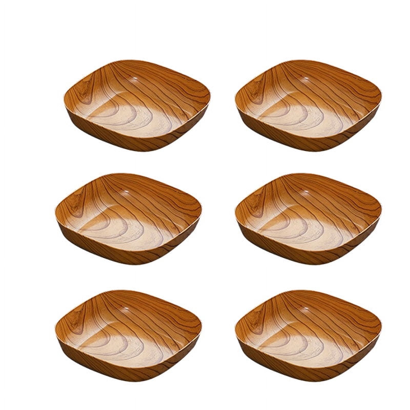 6pcs Plastic Dinner Plates for Eating Serving Platters for Food Dishes ...
