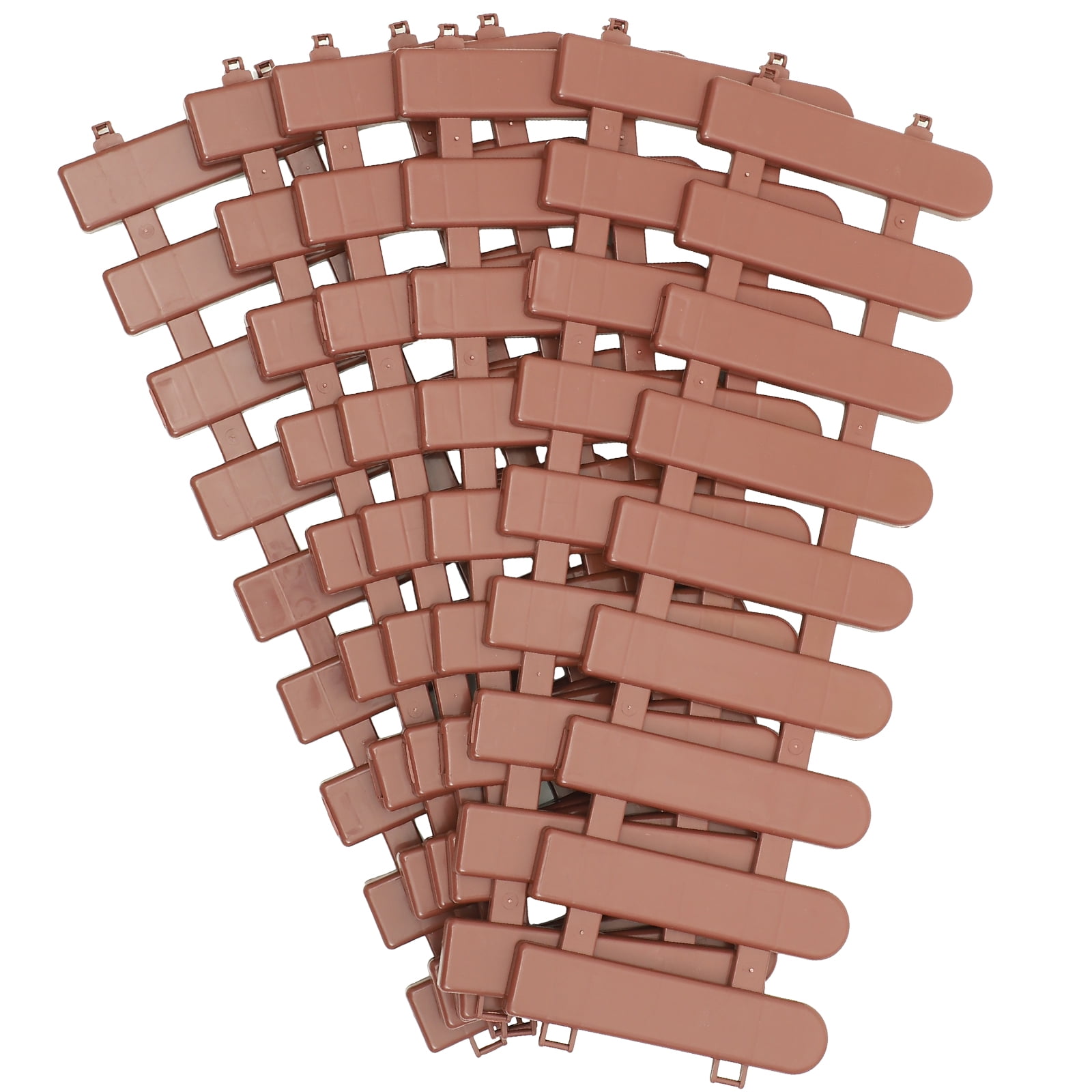 6pcs Plastic Garden Fence Durable Lawn Plant Border Simulation Fence ...