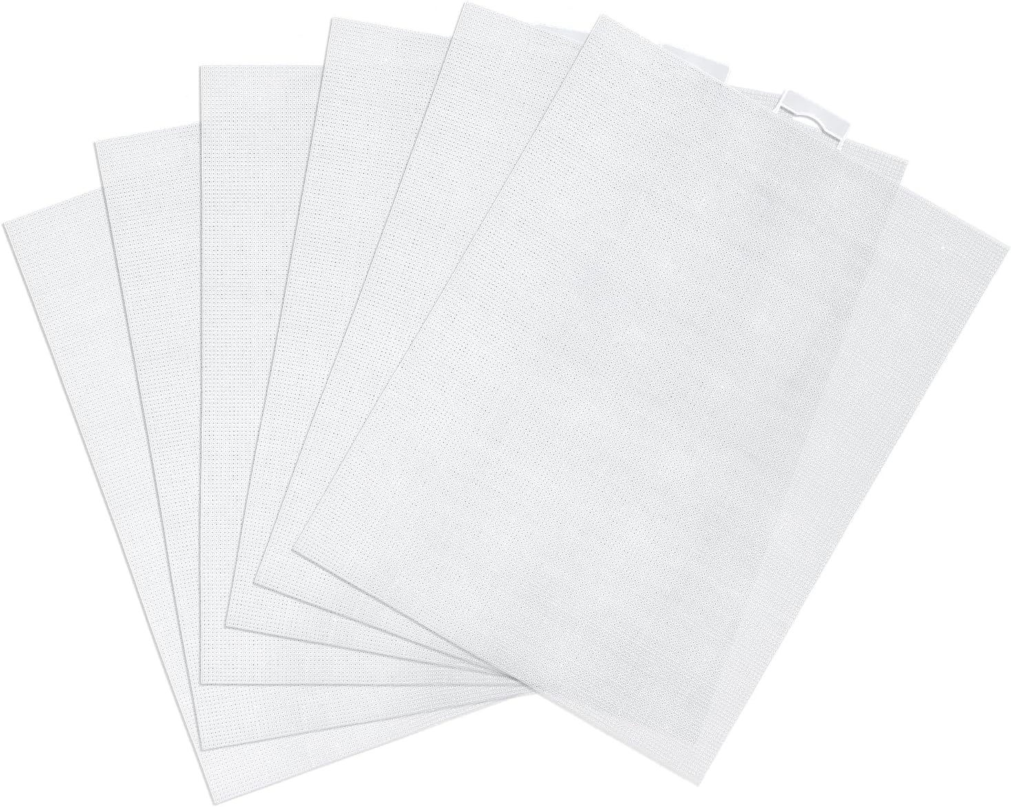 6pcs Plastic Mesh Canvas Sheets, 14 CT Clear Plastic Mesh Canvas Sheets ...