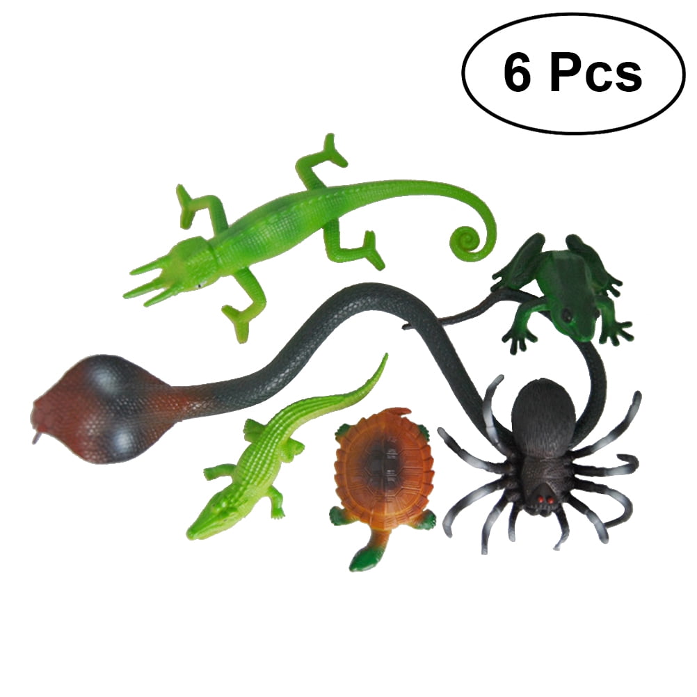 6pcs Plastic Realistic Animal Toys Fake Animals Educational Toys ...