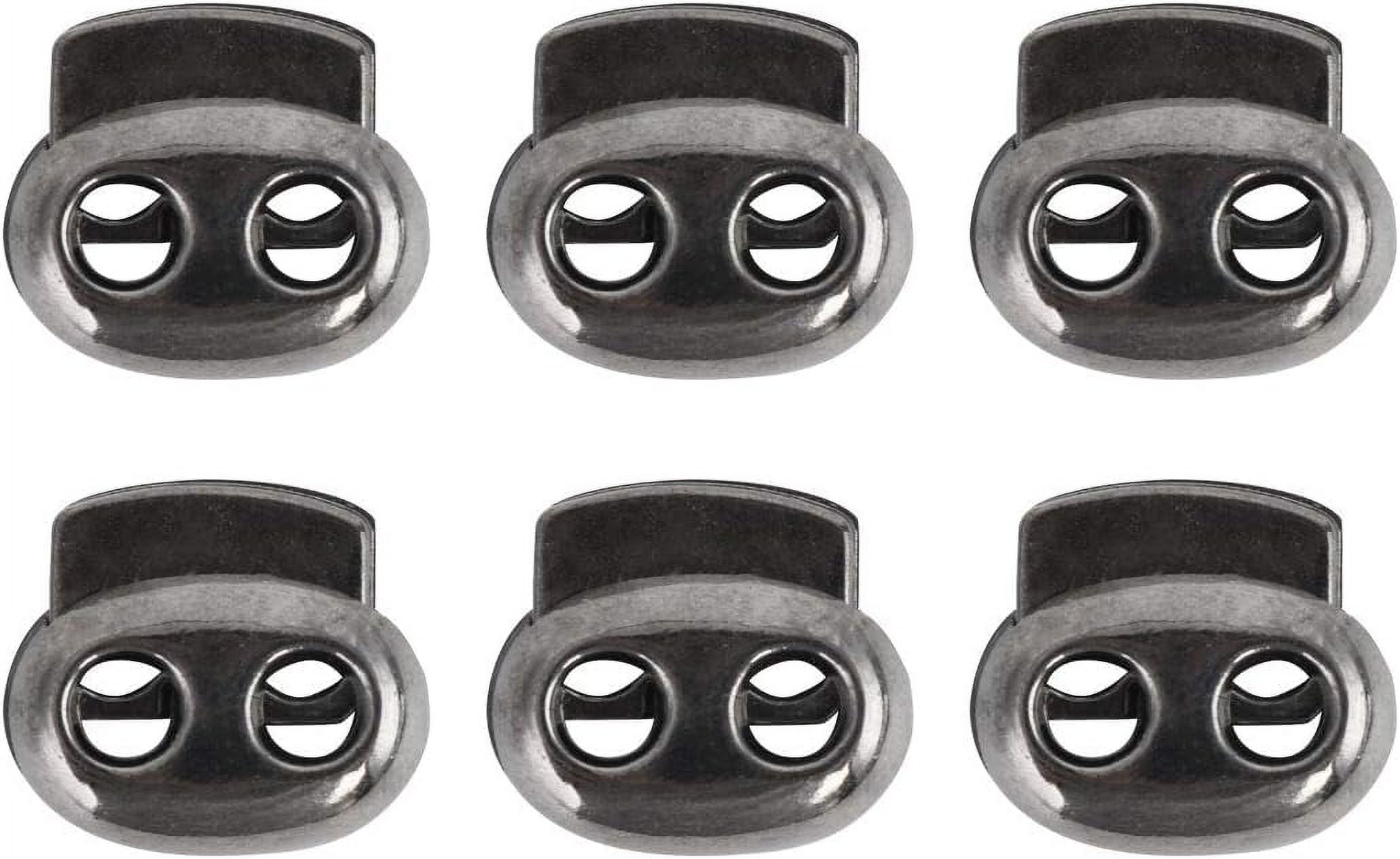 6pcs Plastic Spring Cord Locks Stopper, Double Hole Rope Toggle ...