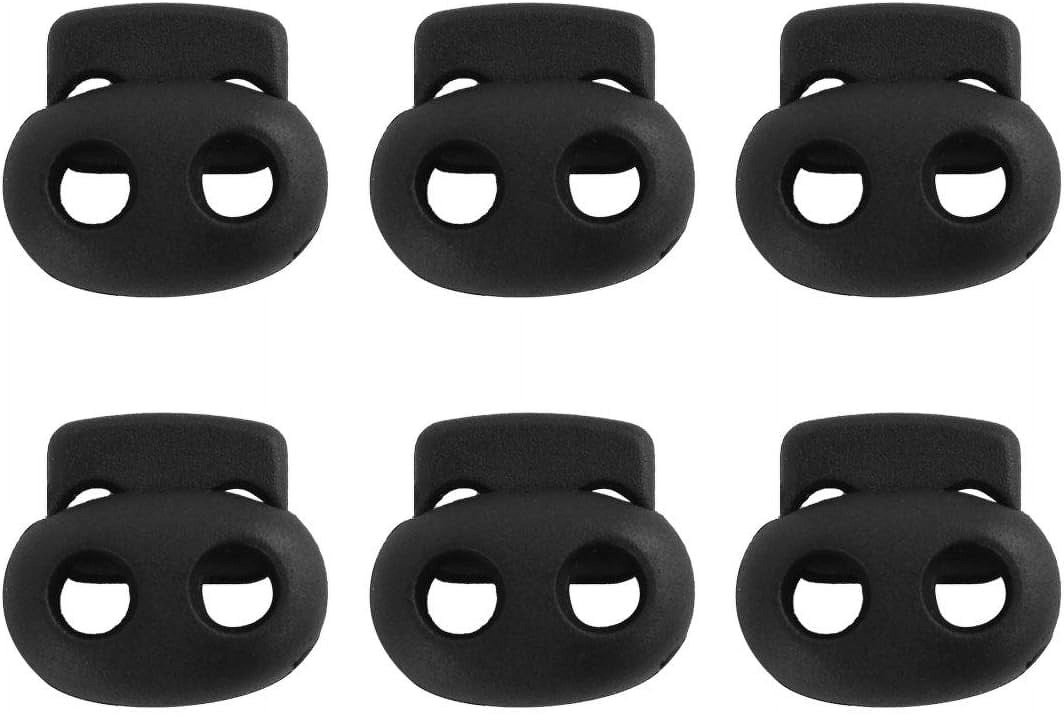 6pcs Plastic Spring Cord Locks Stopper, Double Hole Rope Toggle ...