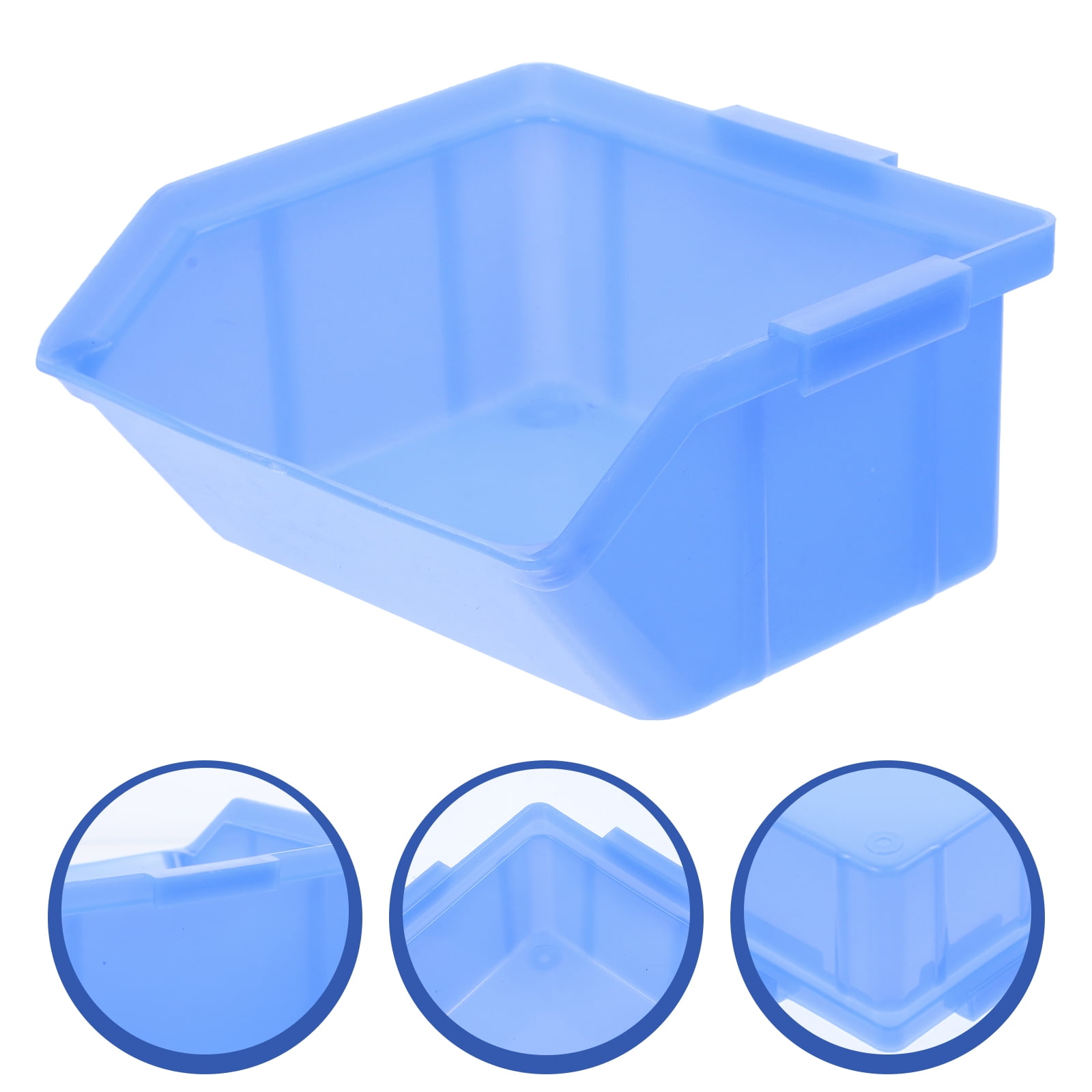 6pcs Plastic Stacking Bins Snack Sort Storage Bins Hardwares Storage ...