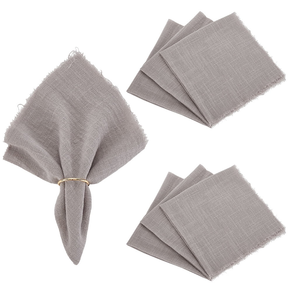 6pcs Polyester Insulation Pad Restaurant Western Placemat Dark Gray ...