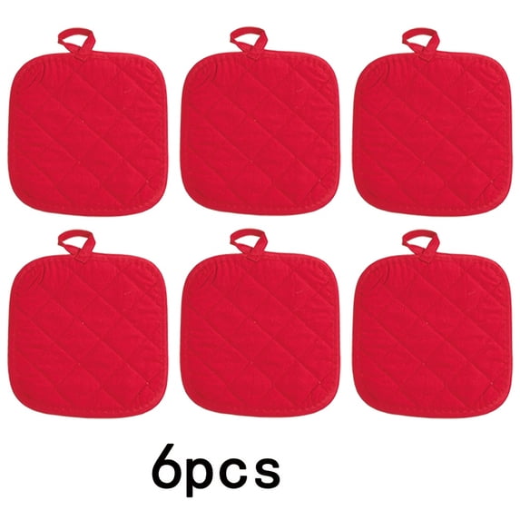 6pcs Pot Mat Set, Multi-Color Designs, Beautiful And Practical, Square ...