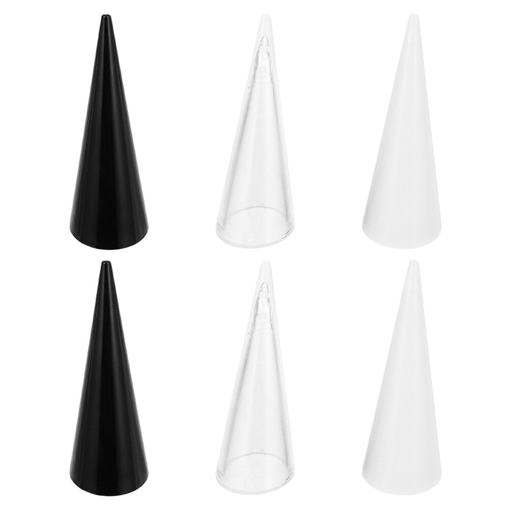 6pcs Practical ABS Ring Racks Display Finger Jewelry Stands Durable ...