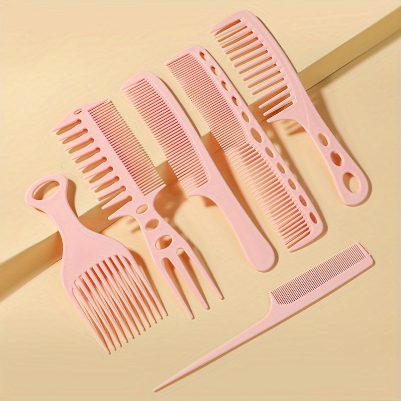 6pcs Professional Barber Dressing Comb, for Hair Styling Included Long ...