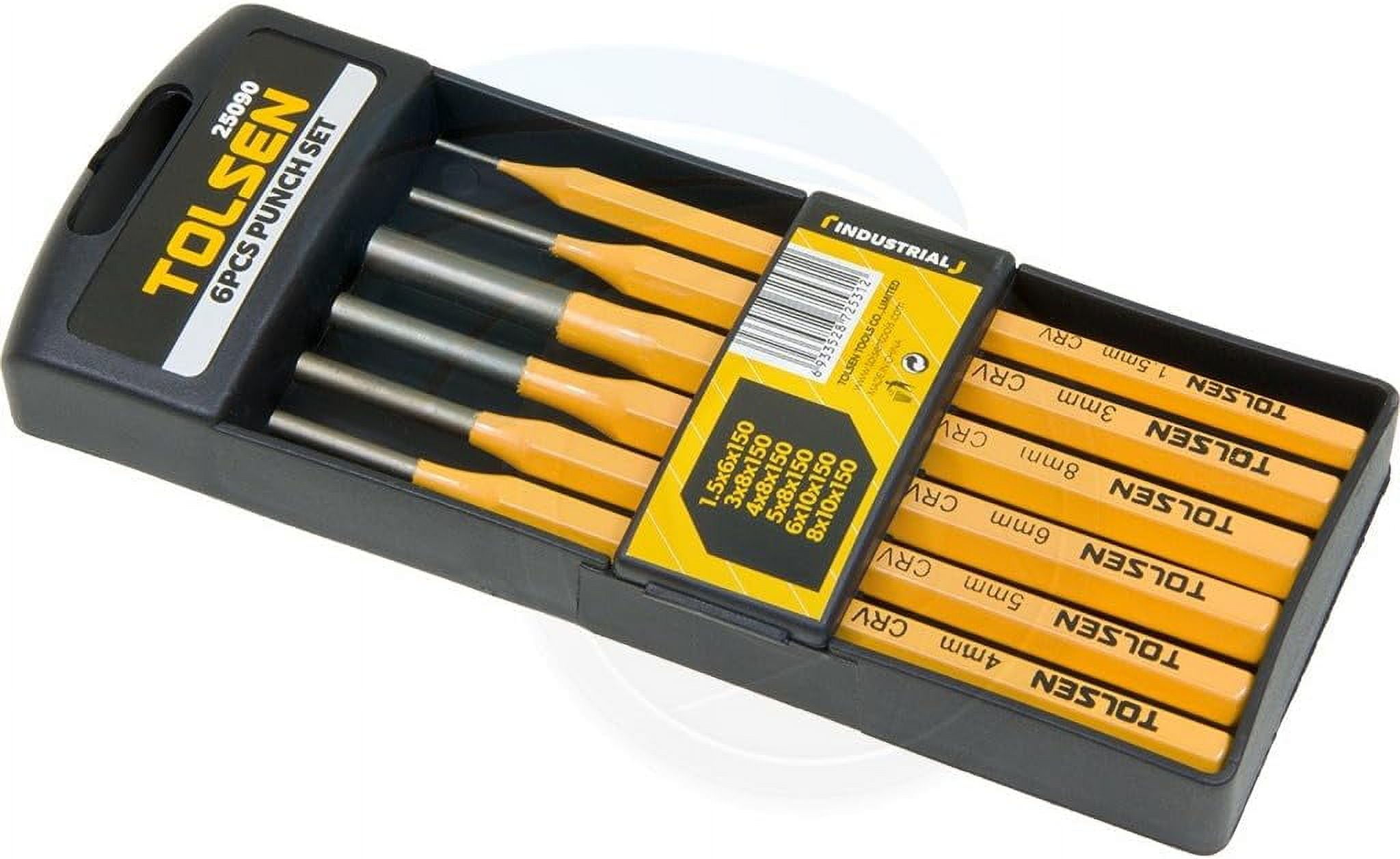 6pcs Professional Steel Vanadium Heavy Duty Nail Punch Tool Set & Case ...