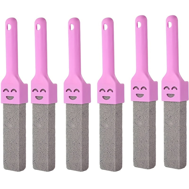 6pcs Pumice Stone Stick With Handle Toilet Bowl Cleaning Stick Scouring ...