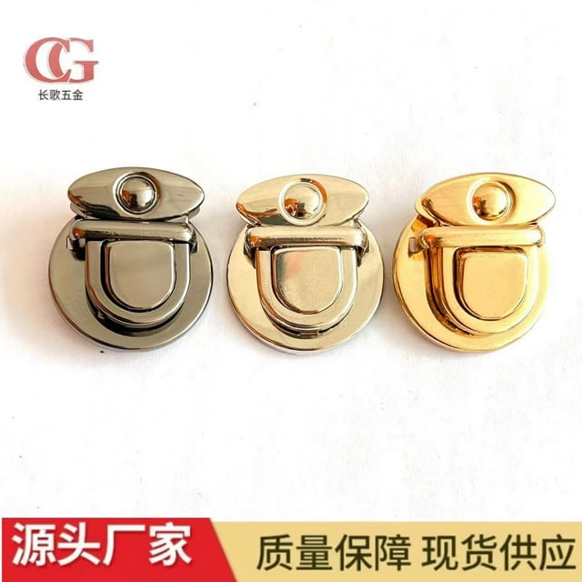 6pcs Purse Push Locks DIY Bag Buckle Metal Press Push Locks Clasp Lock ...