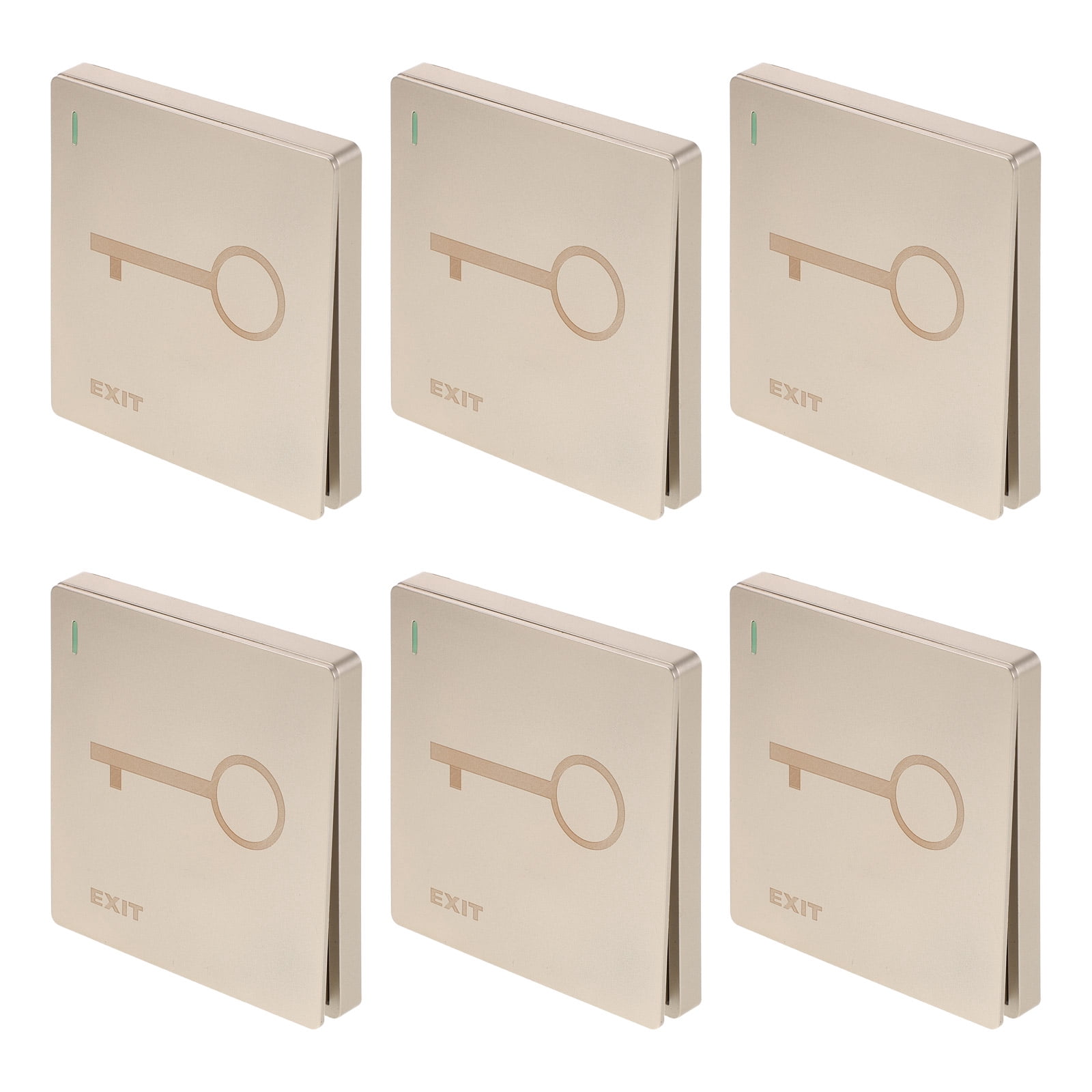 6pcs Push to Exit Button Door Switch for Access Control - Resettable ...