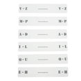 6pcs Record Divider A-Z Horizontal Label Acrylic Clear CD ...