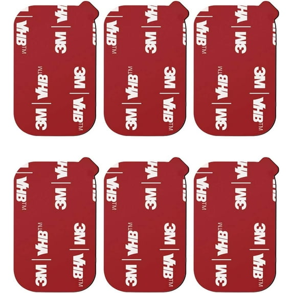 6pcs Rectangle 3M Sticky Adhesive Replacement Kit, for Magnetic Car ...