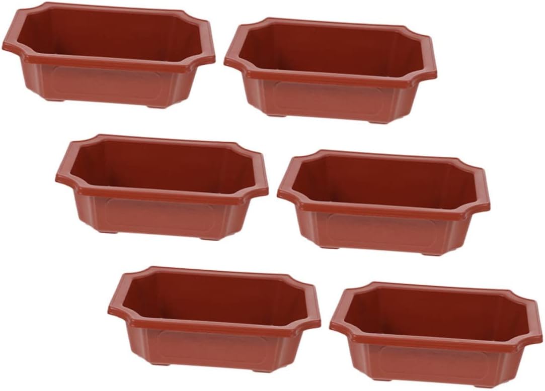 6pcs Rectangular Basket Outdoor Landscape Plants Planter Container ...