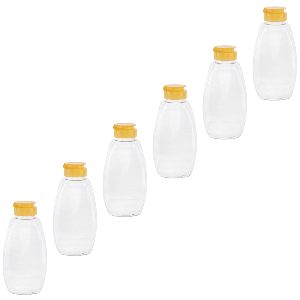 6pcs Refillable Jam Storage Bottle Empty Honey Squeeze Jar Food-grade ...