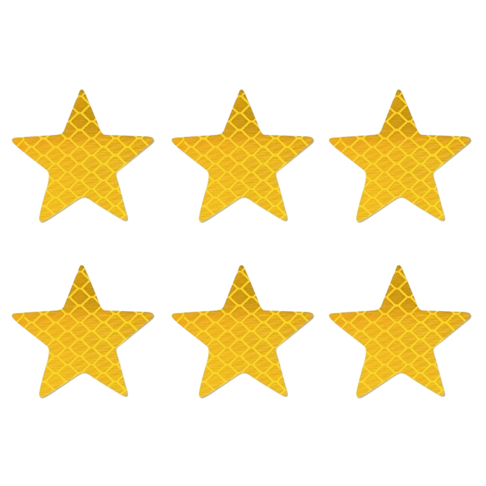 6pcs Reflective Star Vehicle Stickers Self-Adhesive for Night Driving ...