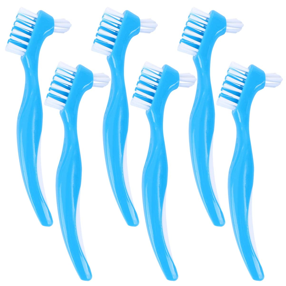 6pcs Retainer Brush False Teeth Cleaning Brush Denture Cleaner Brush ...