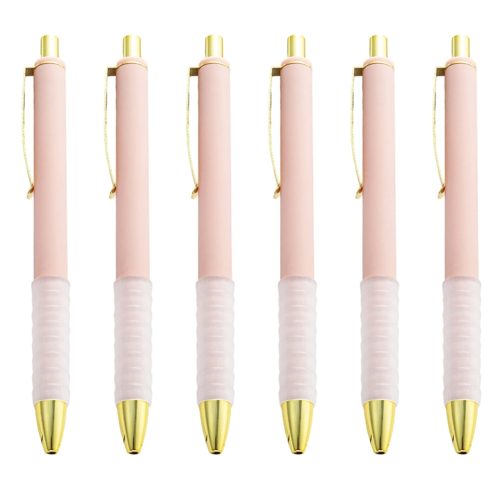 6pcs Retractable Ballpoint Pen 1.0mm Smooth Writing Tool Signing Pen ...