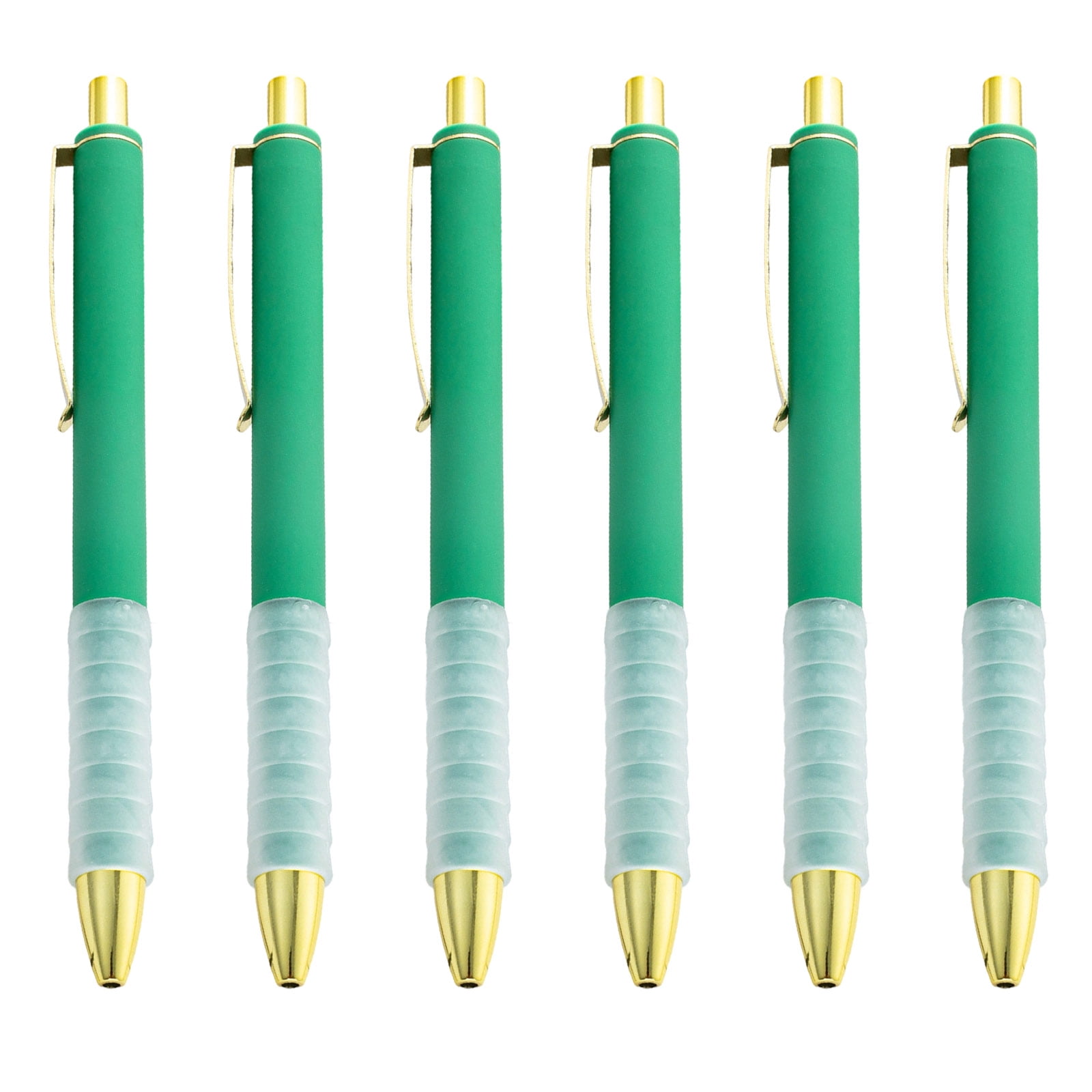6pcs Retractable Ballpoint Pen 1.0mm Smooth Writing Tool Simple Signing ...