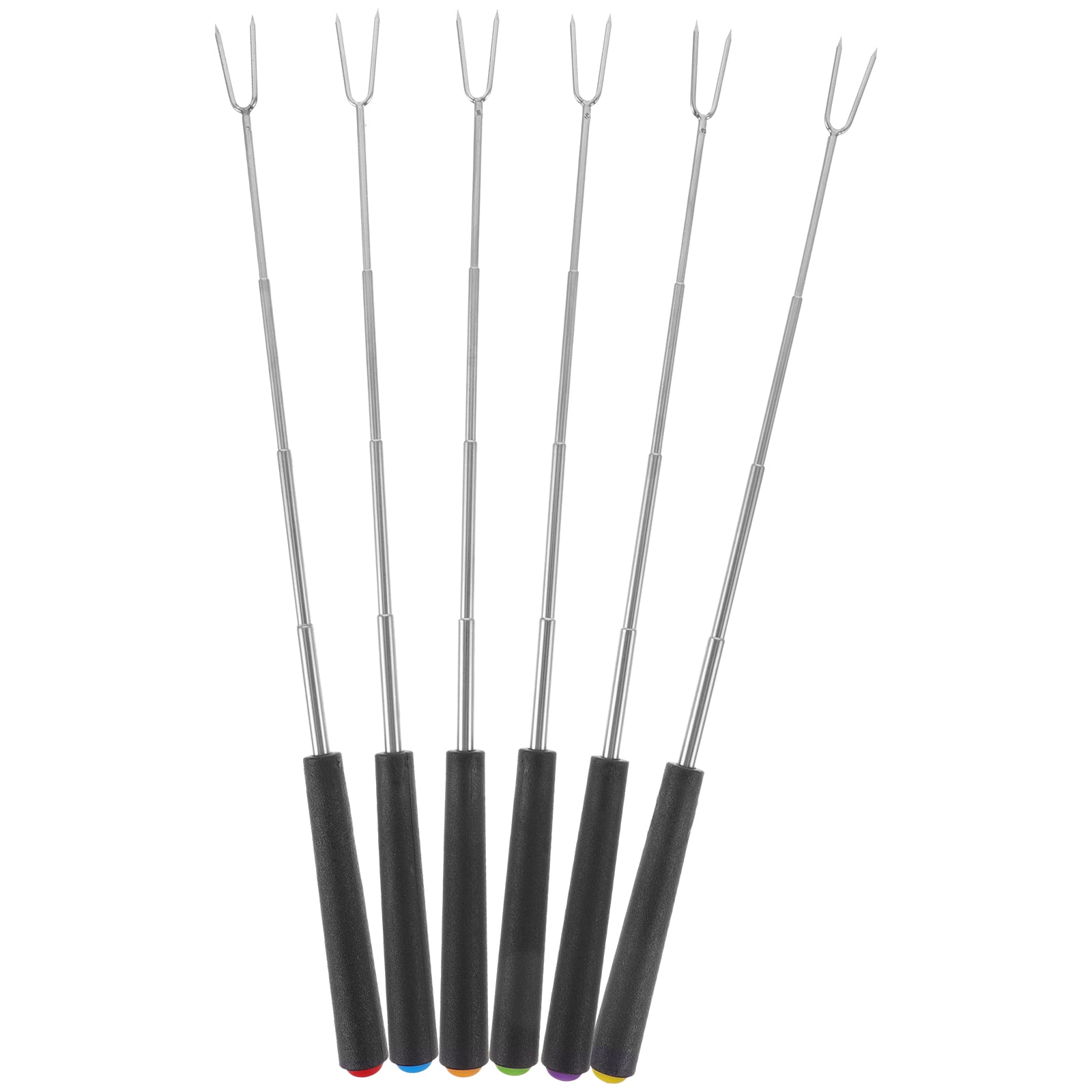 TABLZONE U-Shaped Bbq Forks, Stainless Steel, Professional for Grilling, Easy Clean, 6Pcs ...