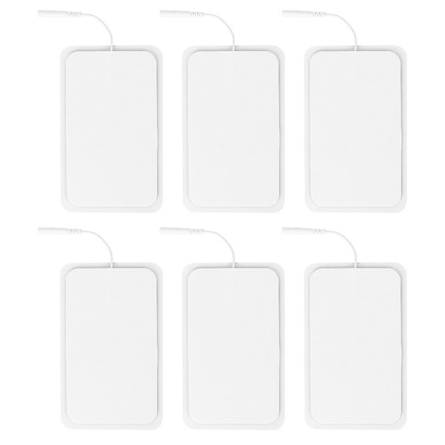 6pcs Reusable Tens Pads Non Irritating Replacement Electrode Patches ...