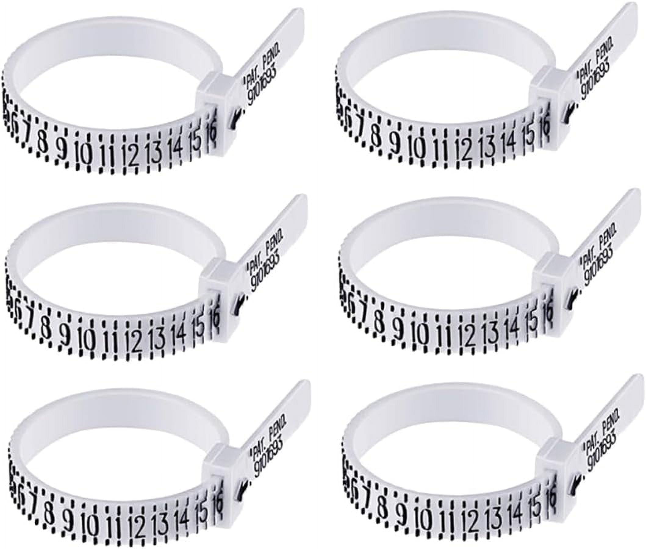 6pcs Ring Finger Size Ring Gauge Tool Measuring Tool for Rings Ring ...