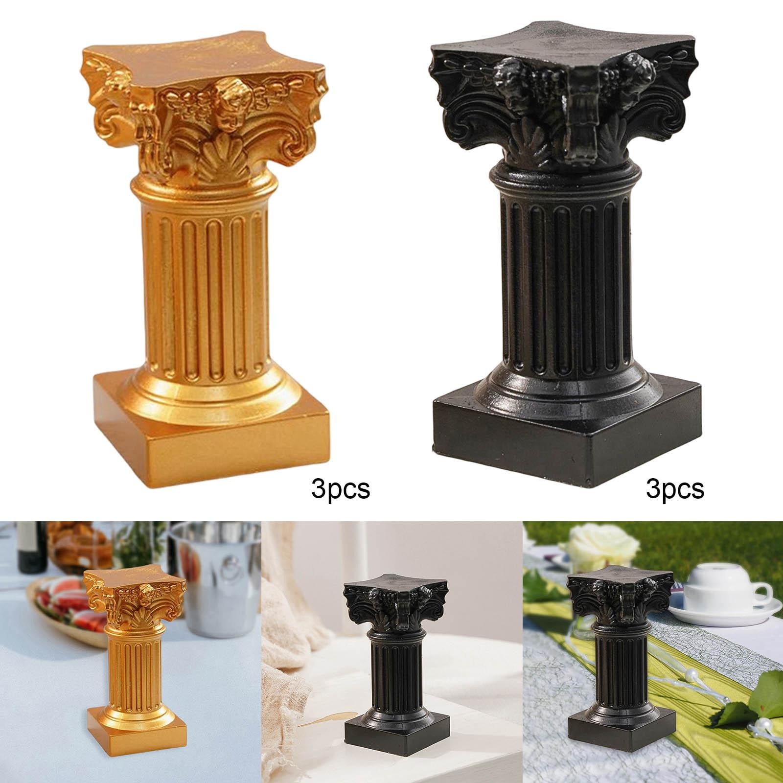 6pcs Roman Pillar Statue Pedestal Stand Candle Holder for Wedding ...