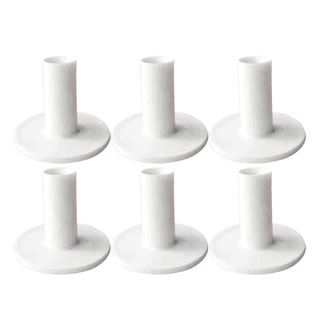 6pcs Rubber Golf Driving Range Practice Tee Holder Tees Tool , White ...