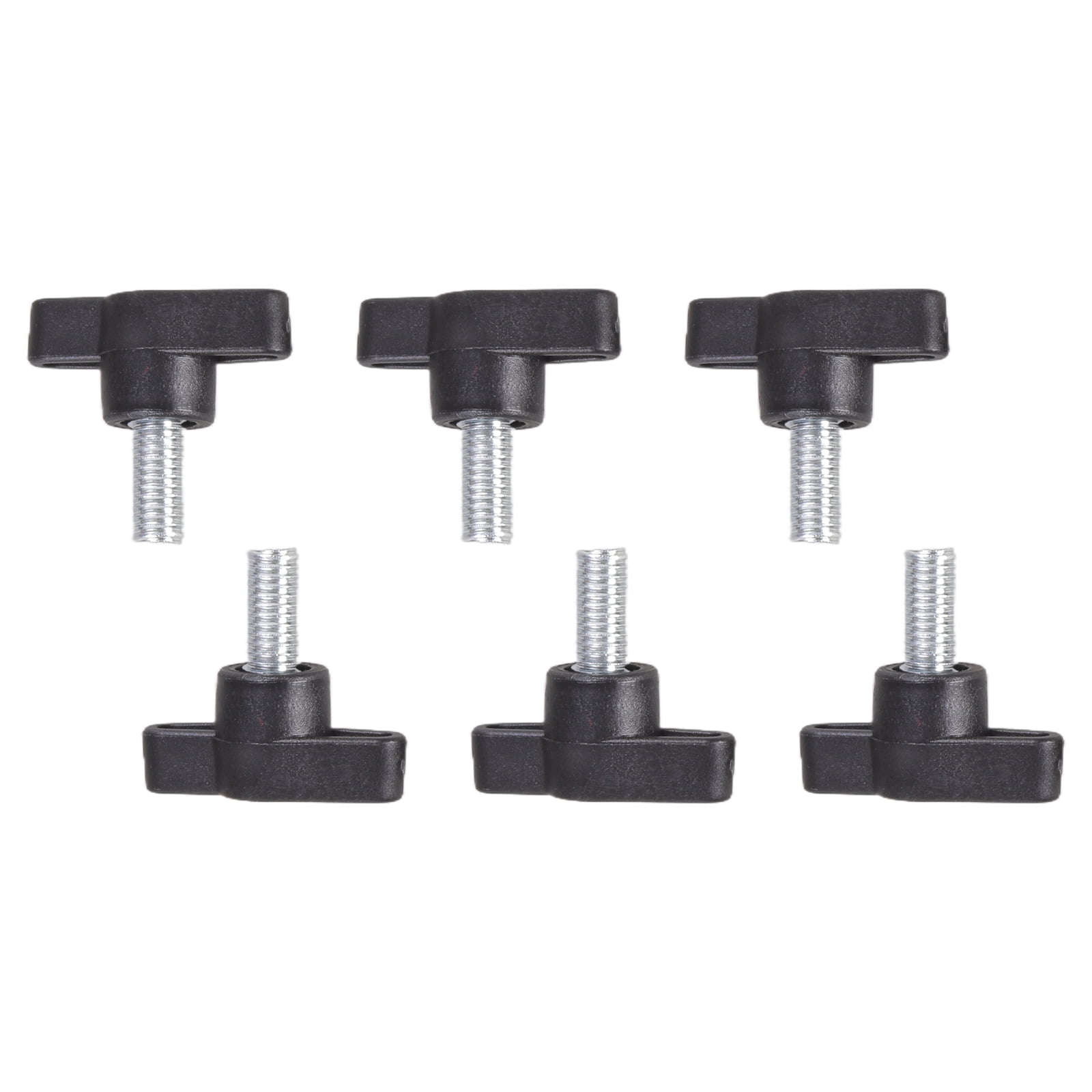 6pcs Rustproof Fastening Screws Plastic Handle Carbon Steel Hand Bolts ...
