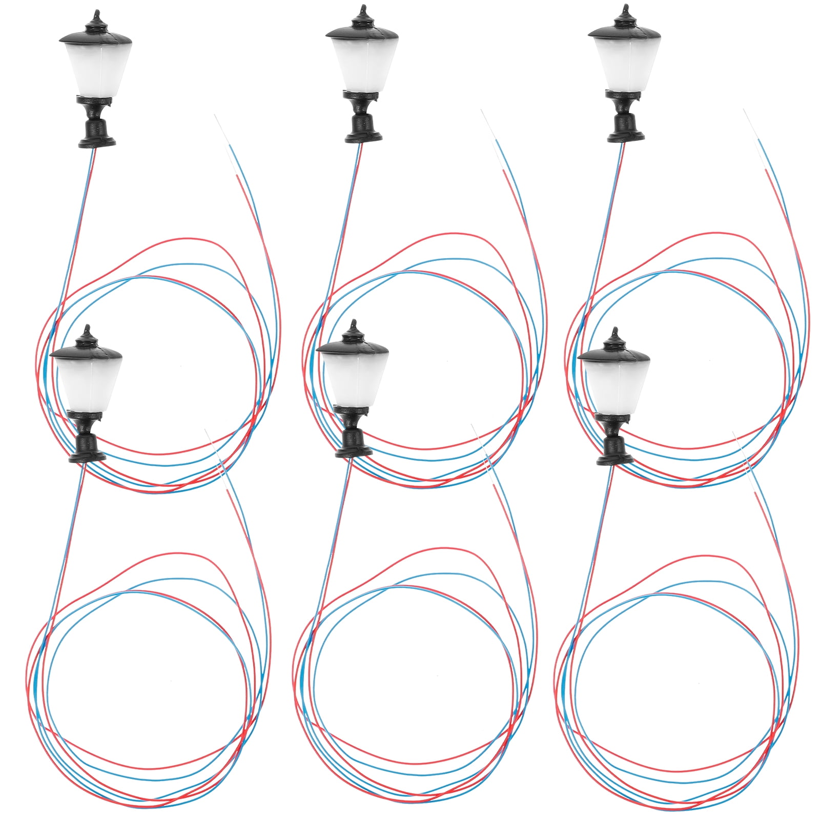 6pcs Sand Table Accessories Miniature Lamp Model Electric Mini Light ...