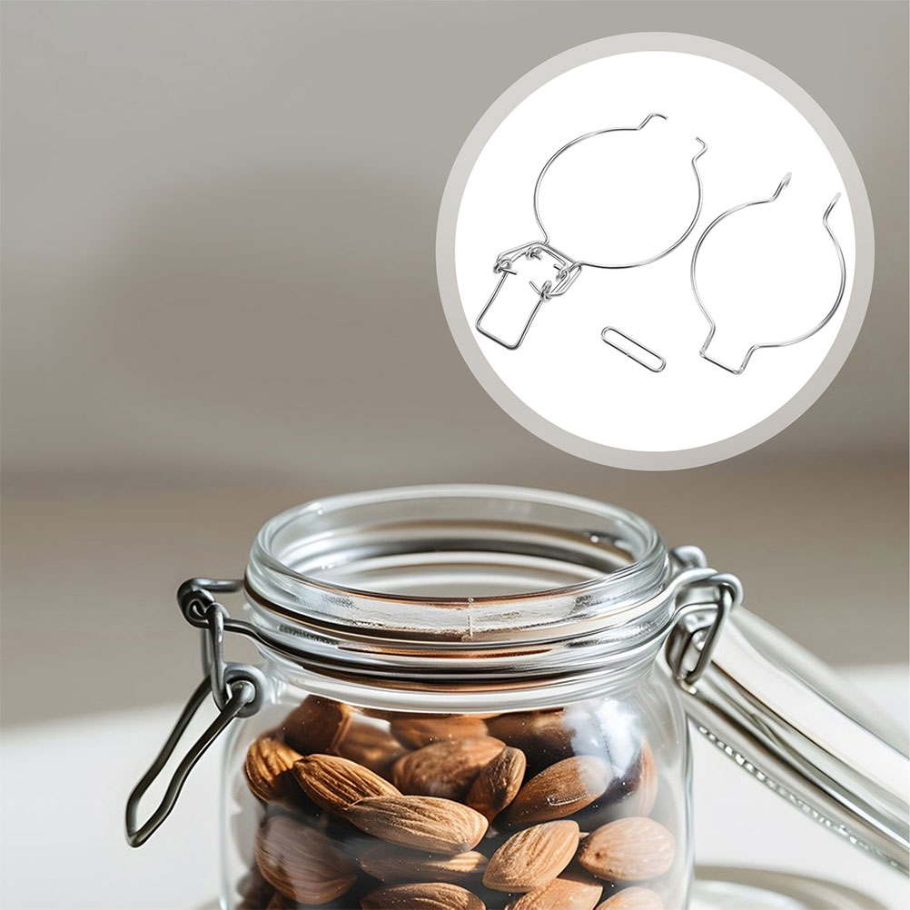 6pcs Sealing Can Buckle Jars Thread Holder Canning Jar Fastenings Wide ...