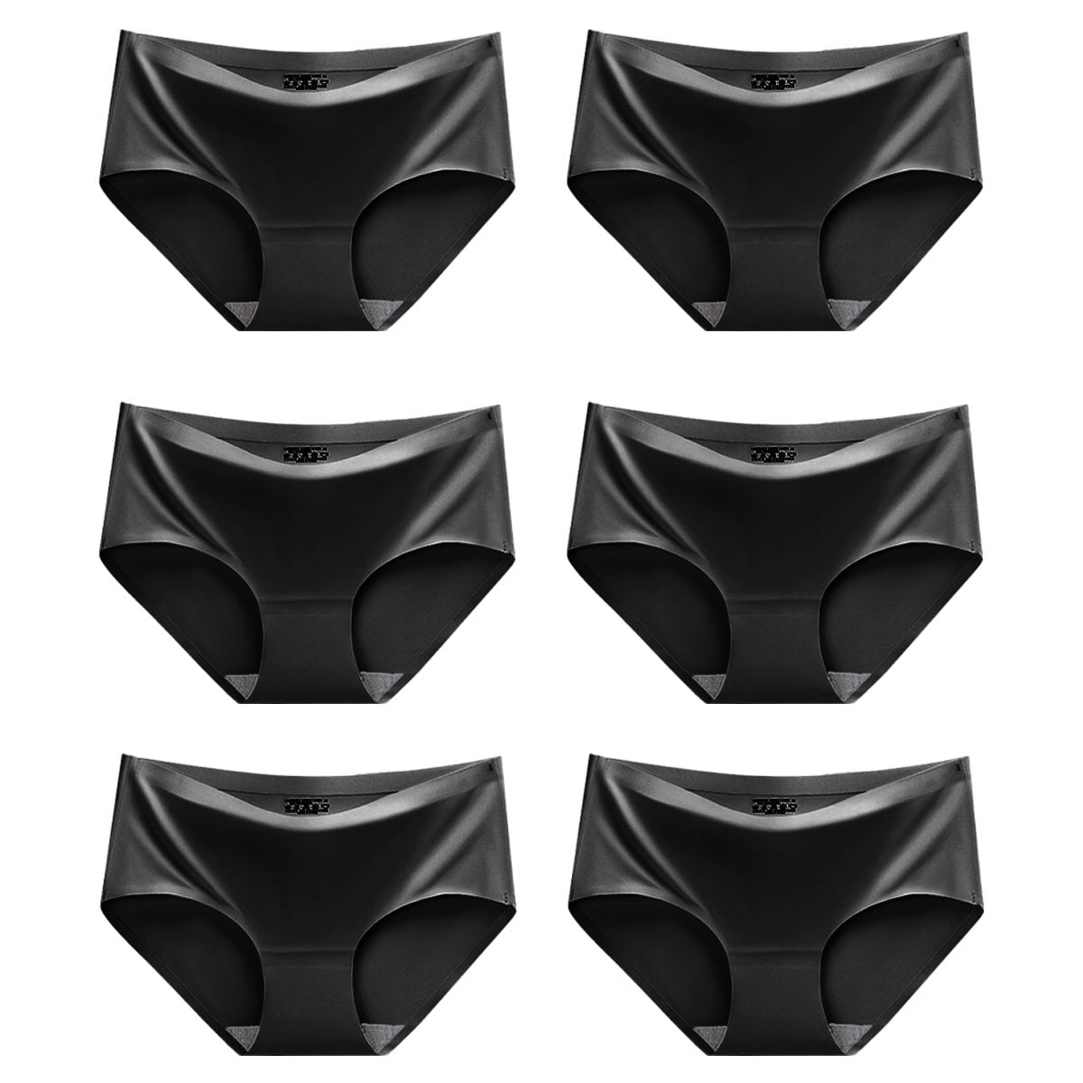 6pcs Seamless Underwear Invisible Bikini,No Show Nylon Spandex Women ...