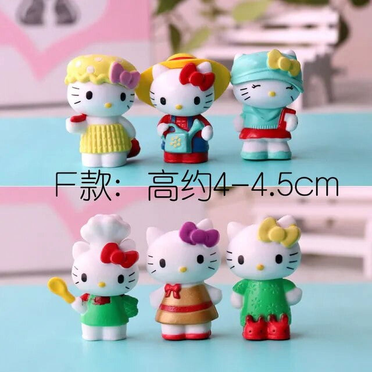 6pcs/Set Anime Sanrio Hello Kitty Action Figure Toys Cute Kuromi ...