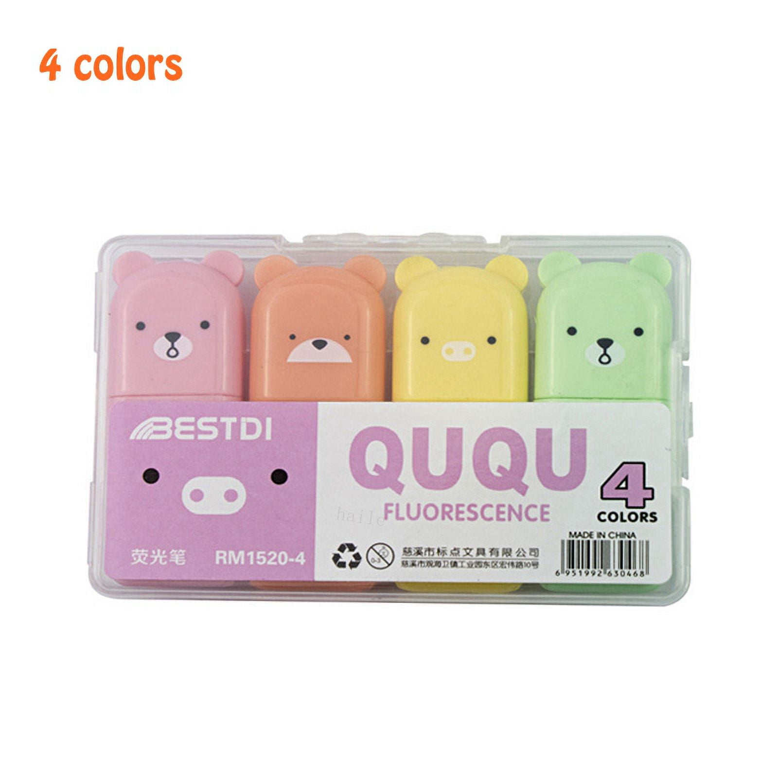 6pcs/Set Cute Cartoon Mini Highlighter Pens Kawaii Pastel Colors Manga ...