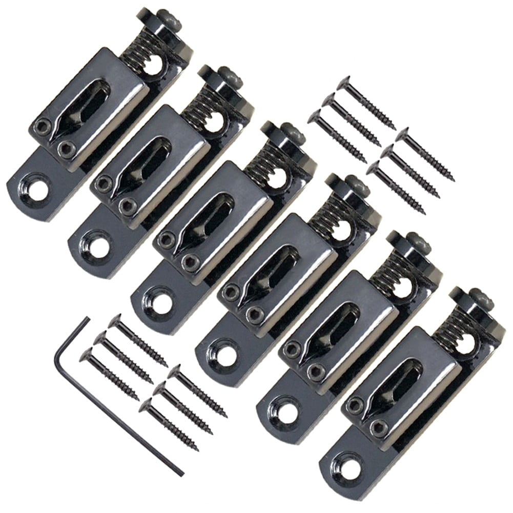6pcs/Set Individual Guitar Bridge Saddles Tailpiece With Wrench Split ...