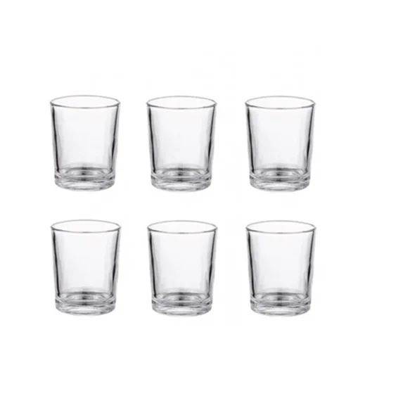 6pcs Sets Shot Glass High End Small Wine Glass Thick Bottom Glass Cup ...