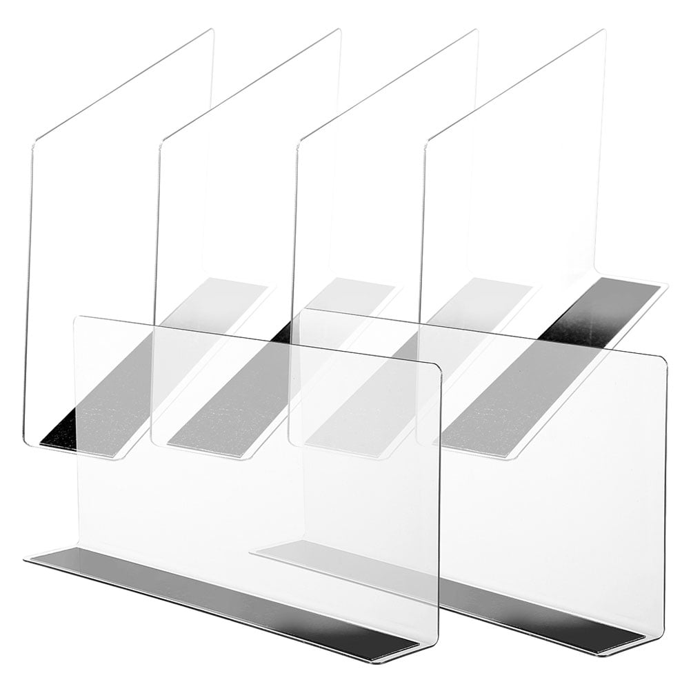 6pcs Shelf Dividers Transparent Shelf Divider Store Goods Divider ...