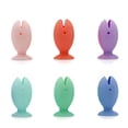 6pcs Silicone Fish Toothbrush Holder Multipurpose Cartoon Organization ...