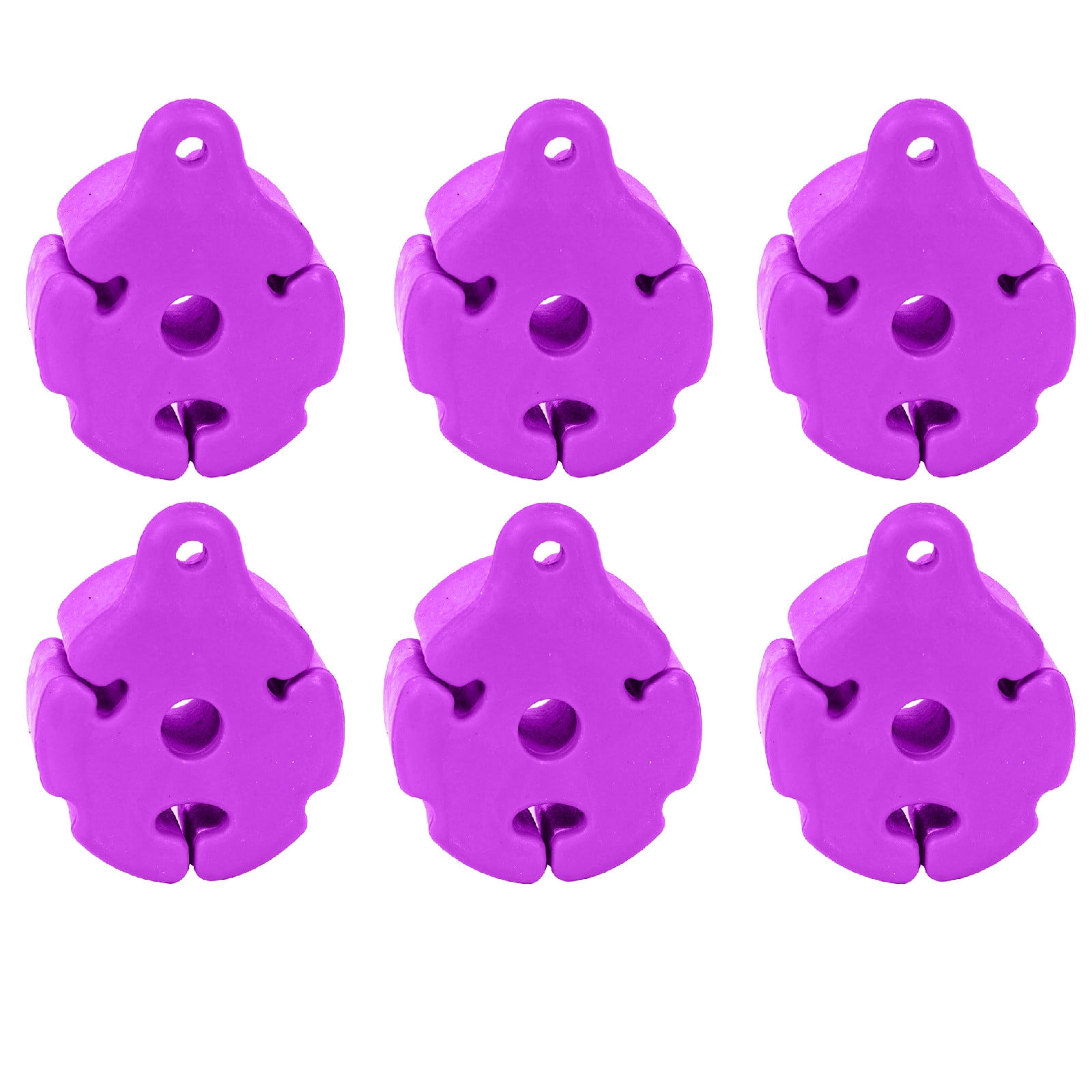 6pcs Silicone Fishing Rod Holder Straps Portable Fishing Pole Rod ...